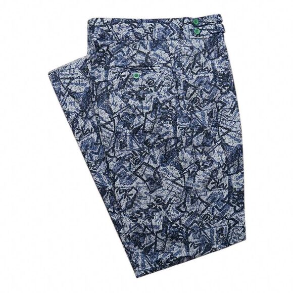 Chiragh Apparel | Pants | Mens 34 Gurkha Pants Blue Gray Abstract ...
